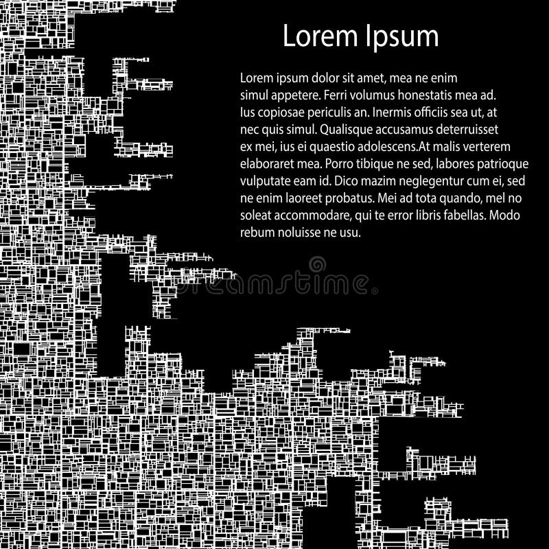 Business Template - Abstract Rectangular Structure - Vector Illutration ...