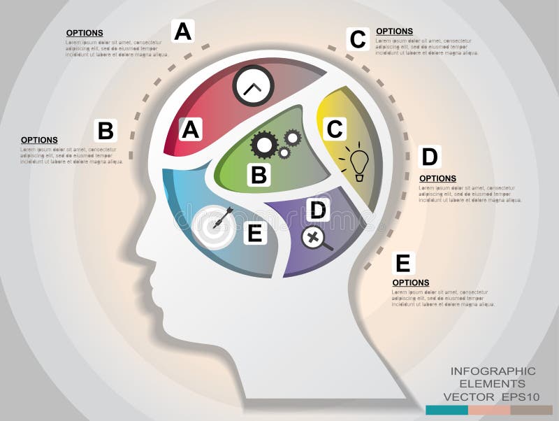 Business Template Head Graphic Design Element.infographic Illustration ...
