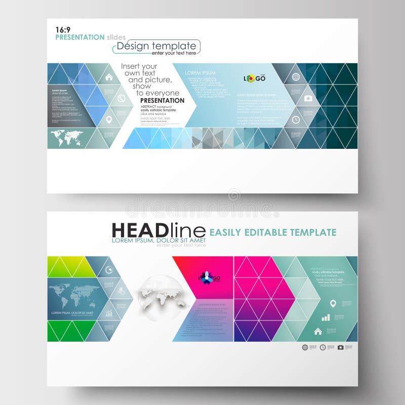 Business Templates in HD Format for Presentation Slides. Easy Editable ...