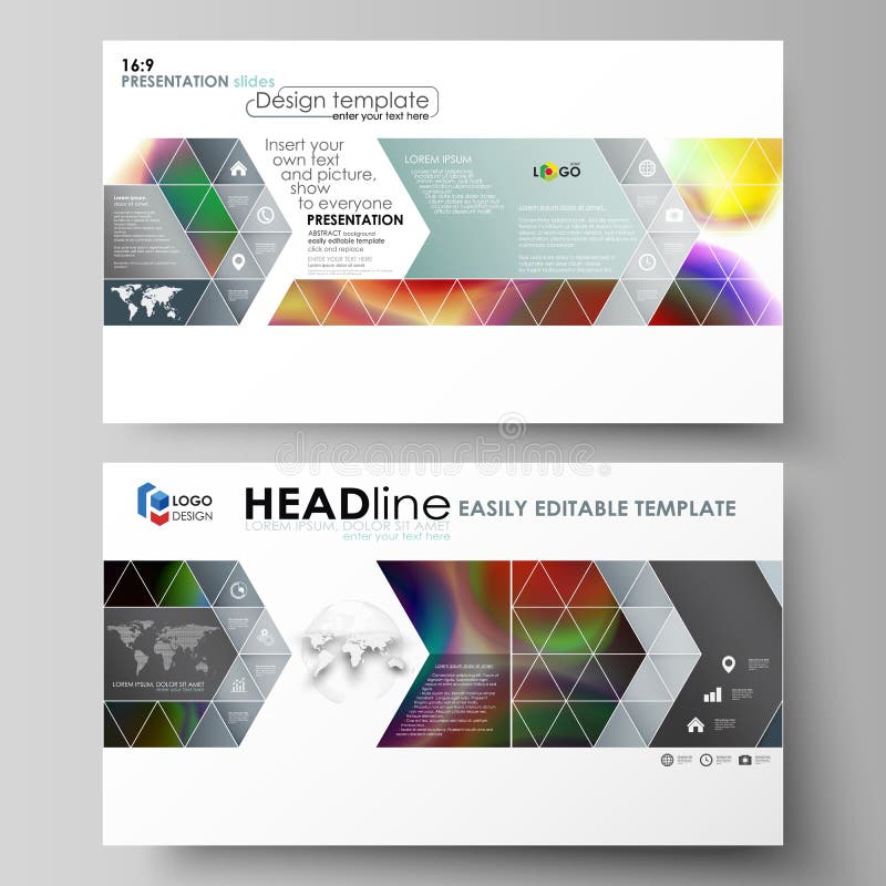 Business Templates in HD Format for Presentation Slides. Easy Editable ...