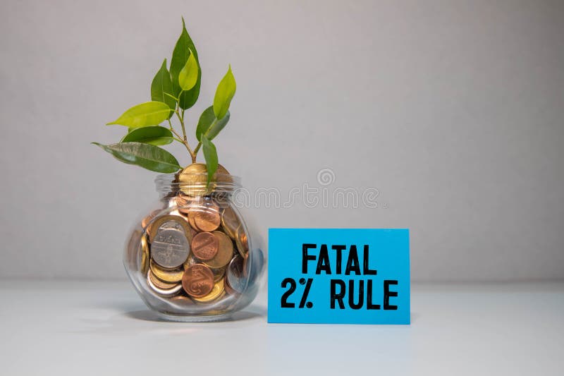 Business Term with Climbing Chart Graph - Fatal Two Percent Rule Stock ...