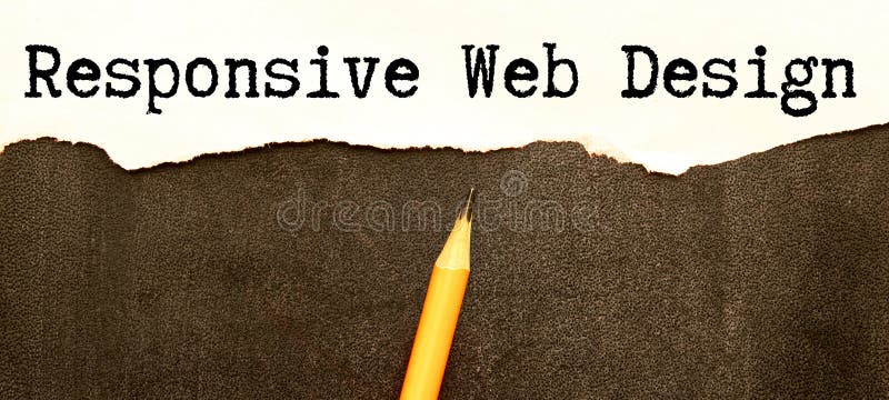 Business Term Graph - Responsive Web Design, Concept Stock Image ...