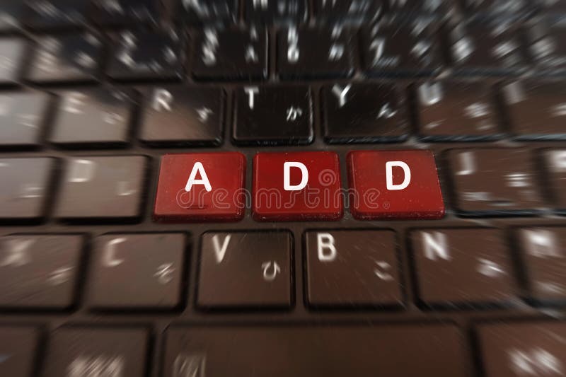 Business Term Add Words Text on Entering Keyboard Alphabet Stock Image ...
