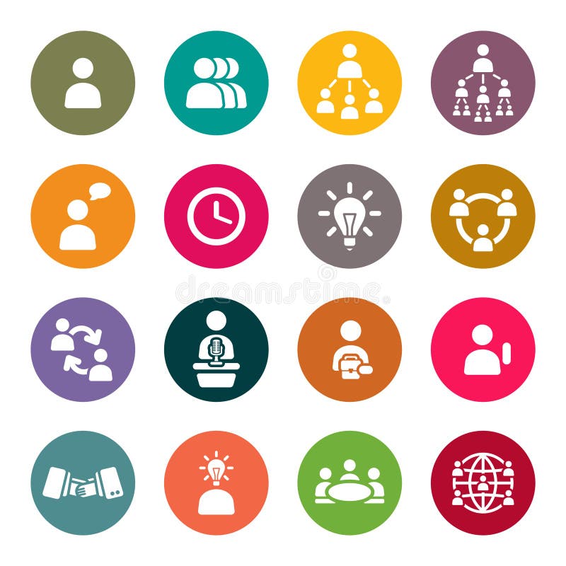 Business theme icons stock vector. Illustration of icons - 33800776