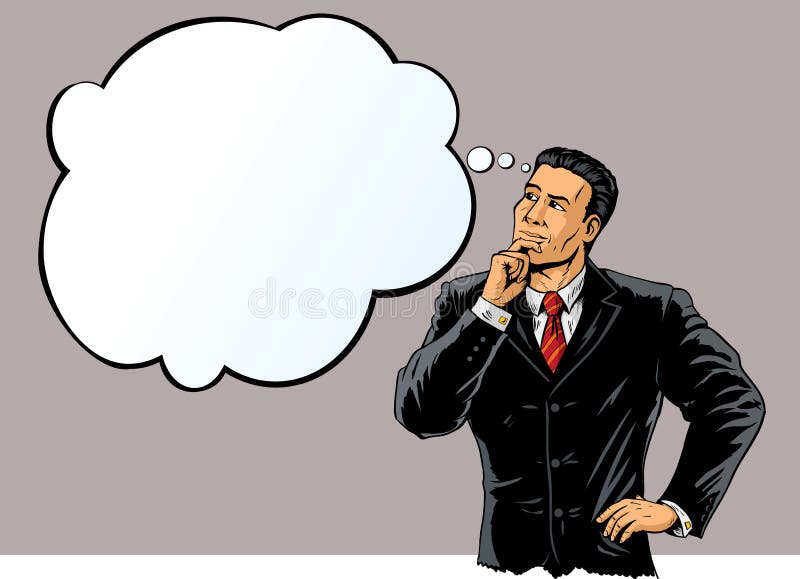 Business thinker stock vector. Illustration of manager - 20628668
