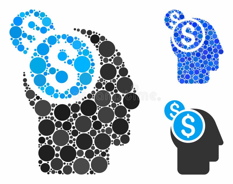 Business Thinking Composition Icon of Circles Stock Vector ...