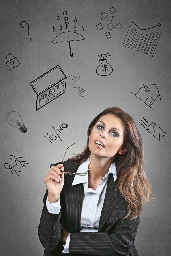 Business thoughts stock image. Image of manager, career - 40671495