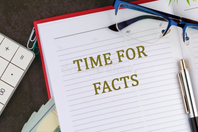 Business and TIME for FACTS Concept. Copy Space Stock Image - Image of ...