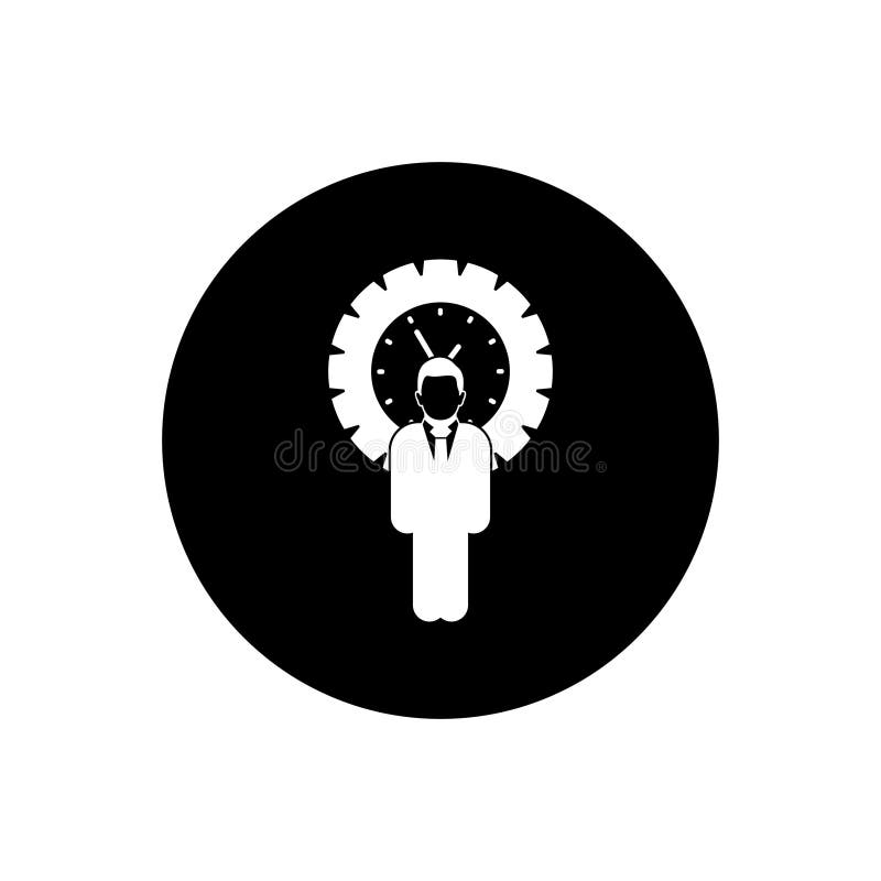 Business Time, Schedule Manager Button Icon. Editable Vector EPS Symbol ...