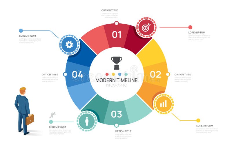 Business Timeline Infographic with 4 Steps To Success Template Stock ...