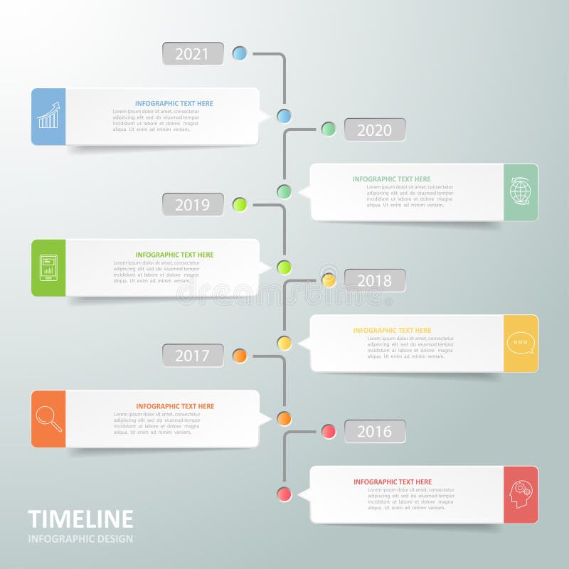 Timeline Infographic 5 Options, Business Concept Infographic Template ...