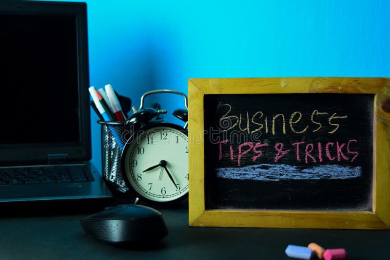 Business Tips & Tricks Planning on Background of Working Table with ...