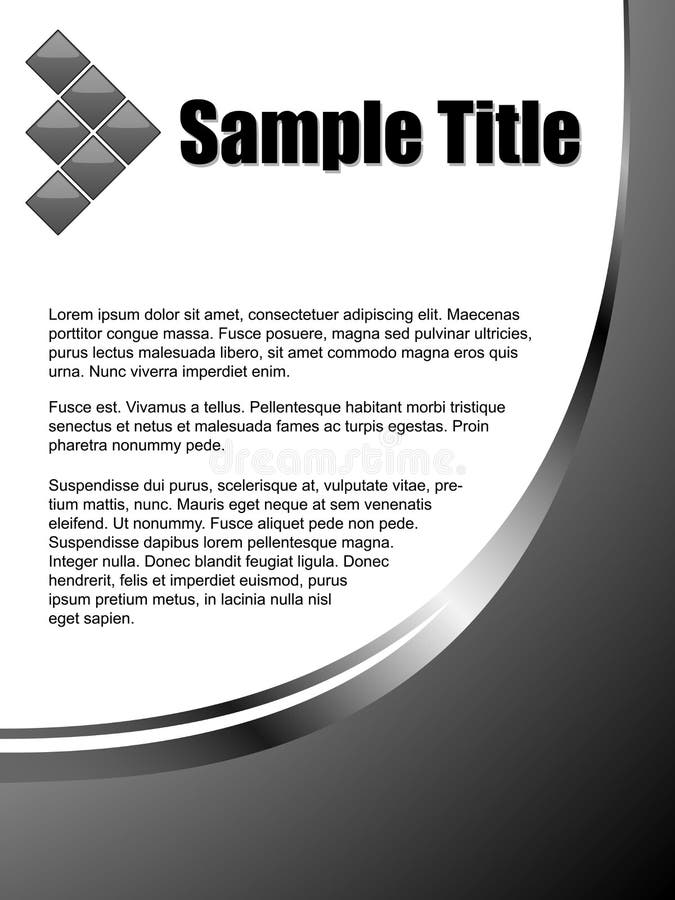 Business title page stock vector. Illustration of copyspace - 11043865