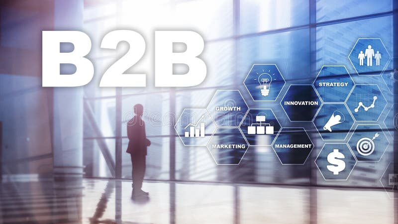 Business To Business B2B - Technology Future. Business Model Stock ...