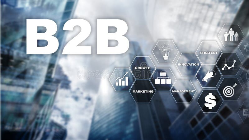 Business To Business B2B - Technology Future. Business Model Stock ...