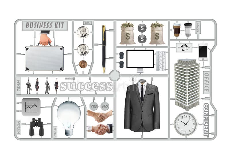 Business Tool Kit ,success Item Stock Illustration - Illustration of ...