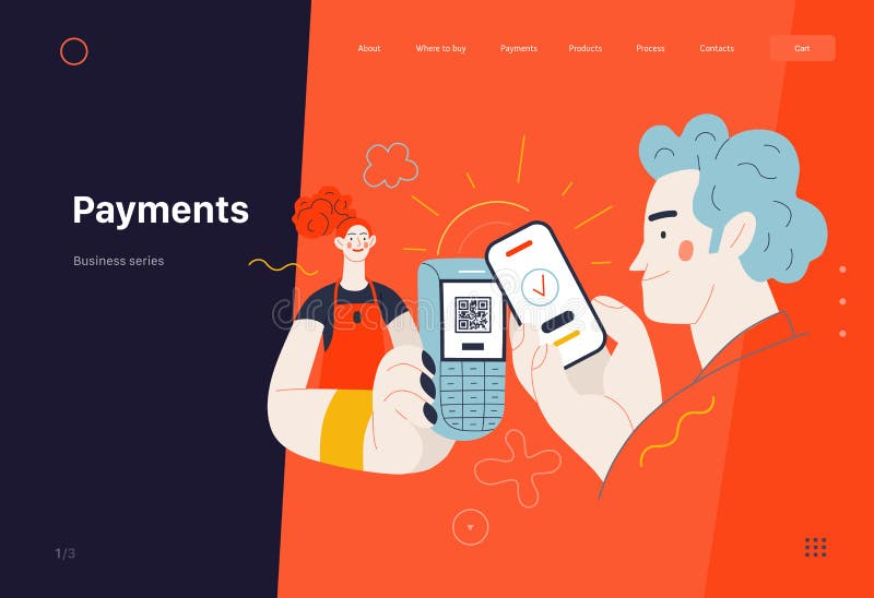 Business Topics - Payments, Web Template. Modern Flat Vector Stock ...