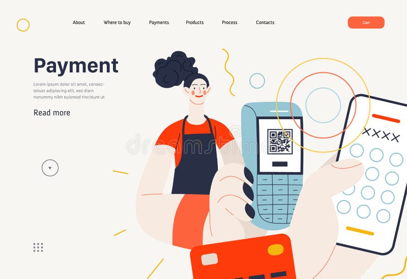 Business Topics - Payments, Web Template Stock Vector - Illustration of ...