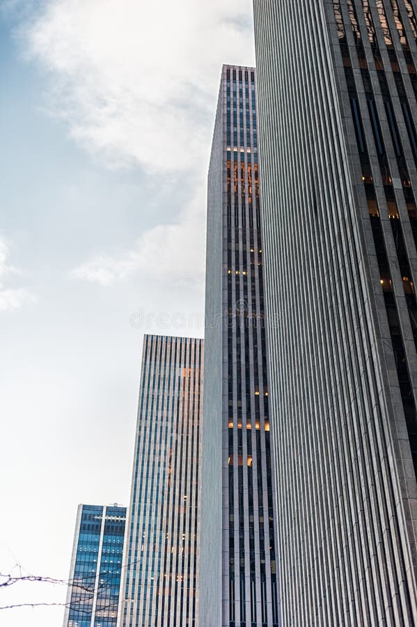 Business Towers and Cityscape in NYC. Stock Image - Image of midtown ...