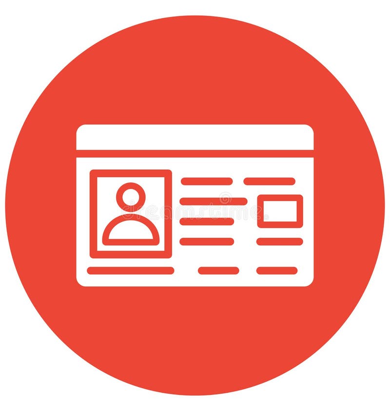 Business License Isolated Vector Icon Which Can Easily Modify or Edit ...