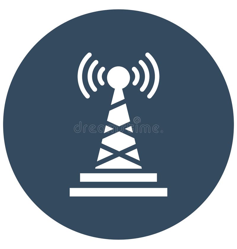 Network Tower Isolated Vector Icon Which Can Easily Modify or Edit ...