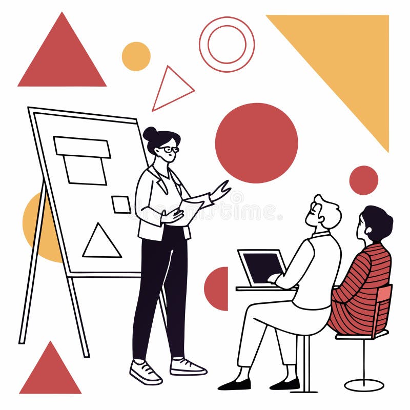 Business Training with Abstract Geometric Shapes: a Modern Professional ...