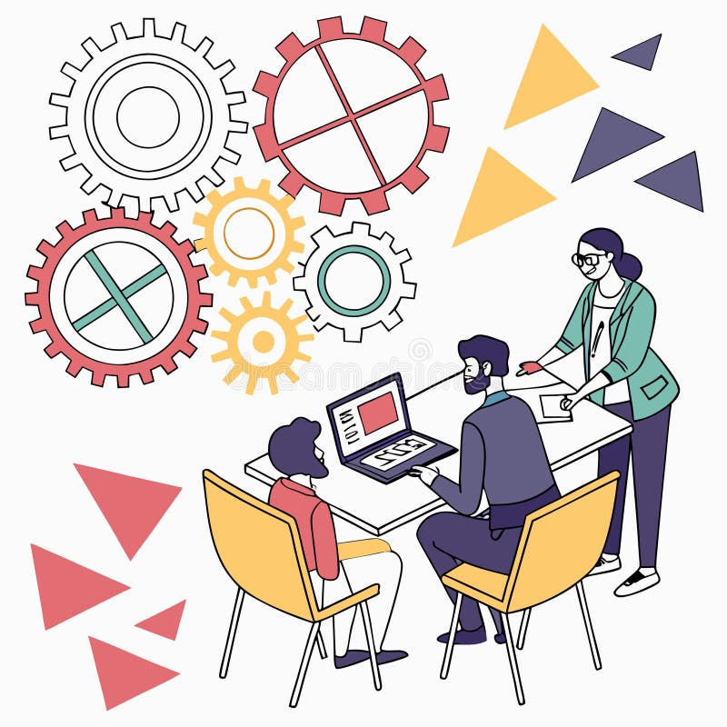 Business Training with Abstract Geometric Shapes: a Modern Professional ...