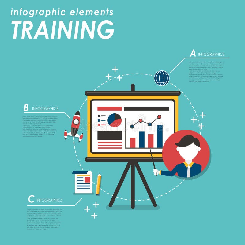 Business training concept stock illustration. Illustration of ...