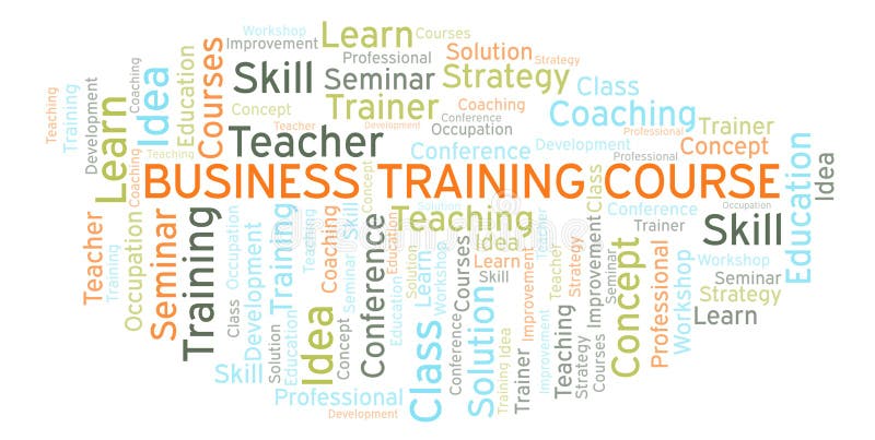 Business Training Course Word Cloud. Stock Illustration - Illustration ...