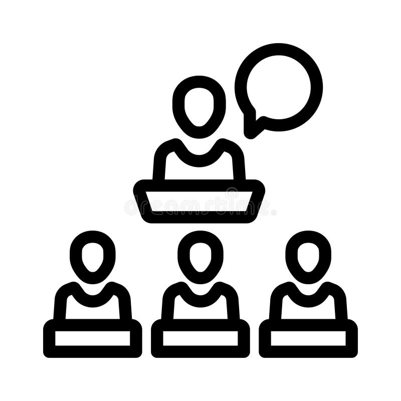 Business Training icon stock vector. Illustration of sign - 358593667