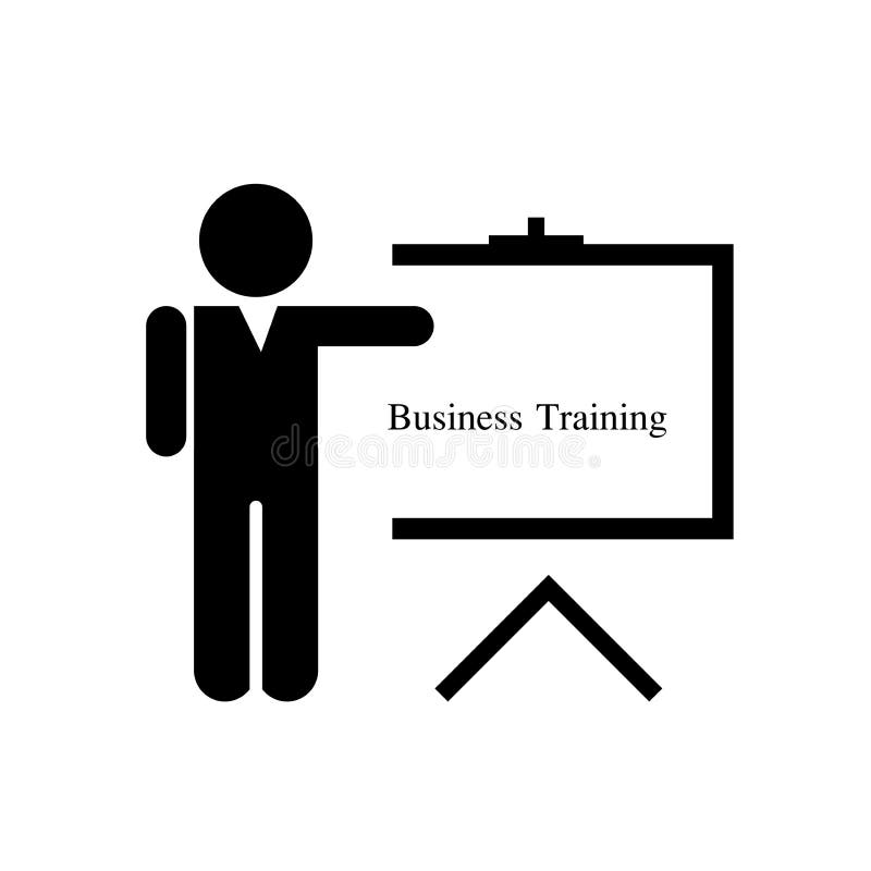 Business Training Icon stock vector. Illustration of meeting - 186665122