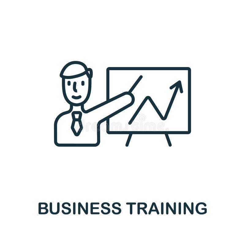 Business Training Icon. Simple Line Element Business Training Symbol ...