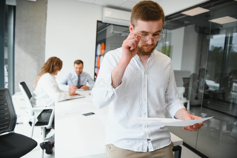 Business Training in Modern Offices Stock Image - Image of computer ...
