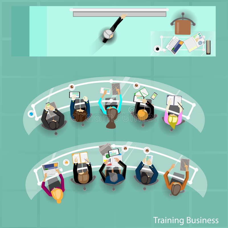 Business Training at Office Stock Vector - Illustration of entrepreneur ...