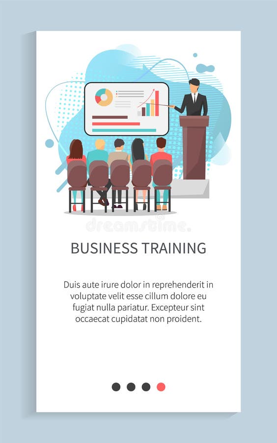 Business Training, People Discussion Report Vector Stock Vector ...