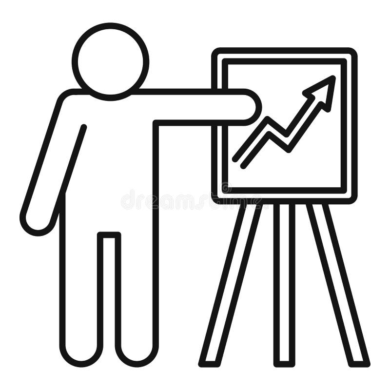 Business Training Seminar Icon, Outline Style Stock Vector ...