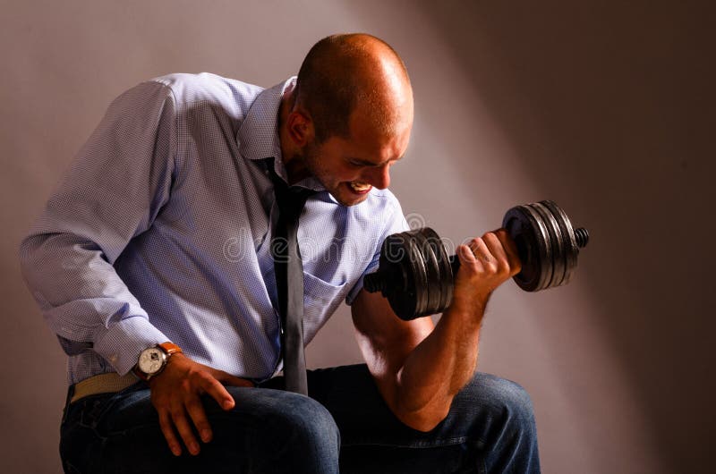 Business training stock image. Image of biceps, exercise - 34058861