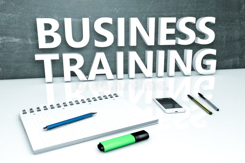 Business Training Text Concept Stock Illustration - Illustration of ...