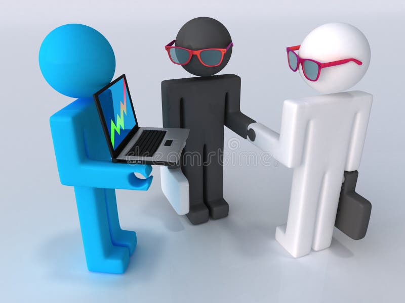 Business the transaction stock illustration. Illustration of ...