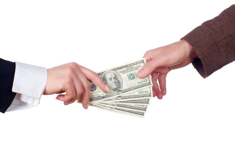 Business Transaction. Isolated Stock Photo - Image of person, womans ...