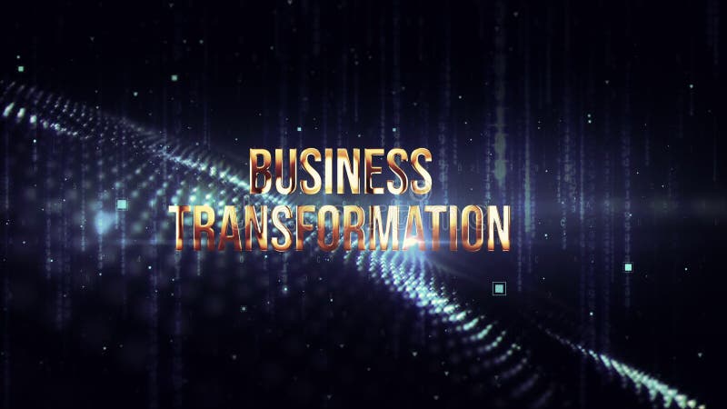 Business Transformation Text Abstract Science Technology Hitech ...