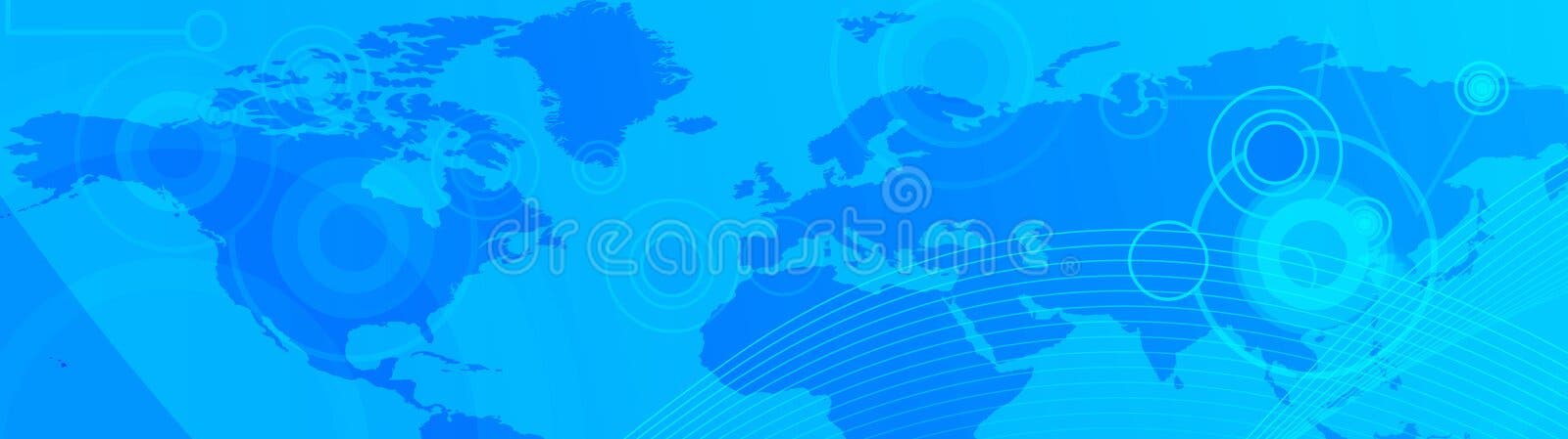 Travel Web Header / World Map Stock Illustration - Illustration of ...