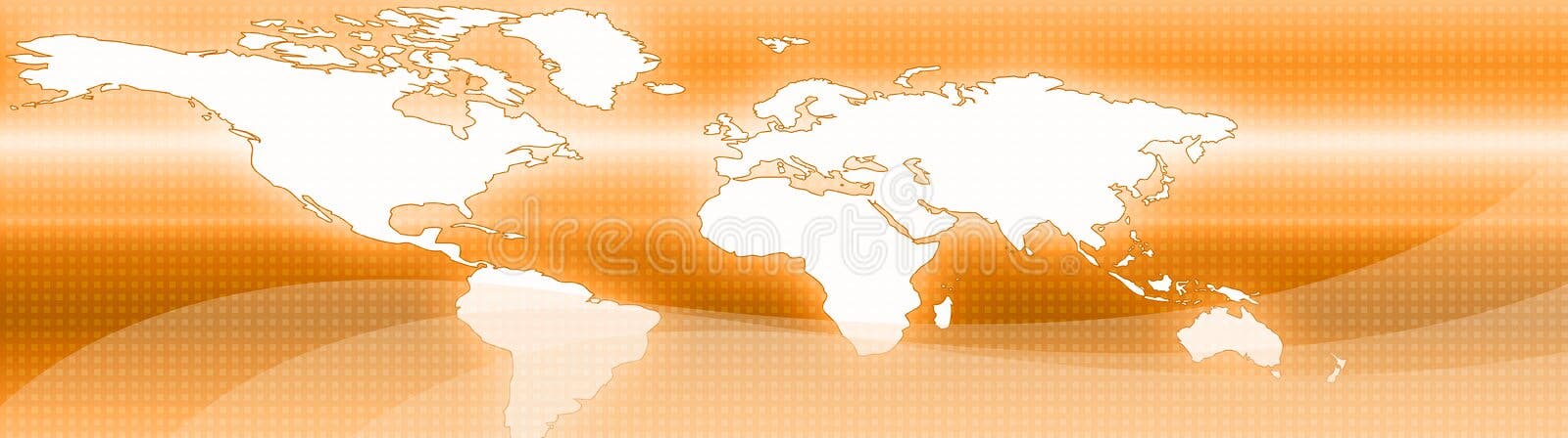 Travel Web Header / World Map Stock Illustration - Illustration of ...