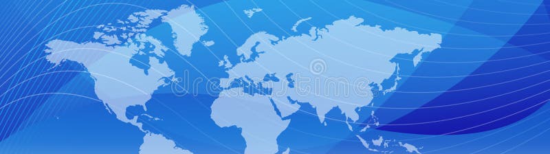 Travel Web Header / World Map Stock Illustration - Illustration of ...