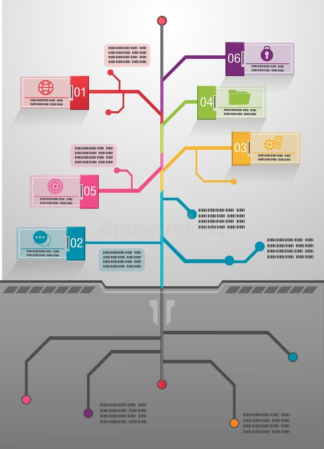 Business Tree Infographics Illustration Stock Vector - Illustration of ...