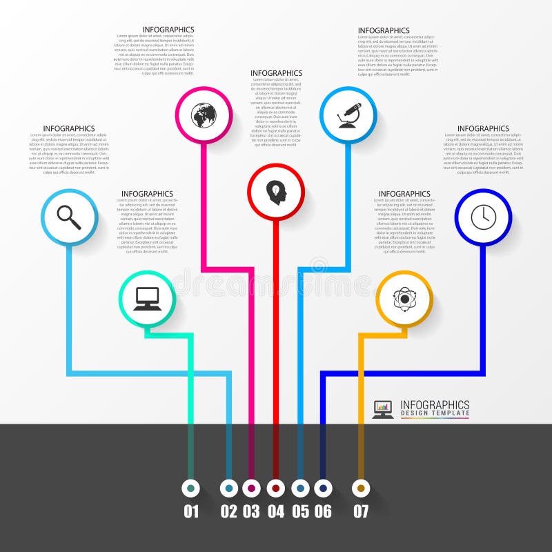 Business Tree Timeline Infographics. Vector Stock Vector - Illustration ...
