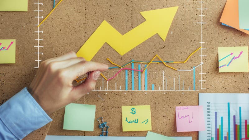 The Business Trend Analysis.AI Generated Image Stock Photo - Image of ...