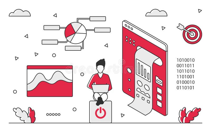 Business trend charts stock vector. Illustration of trend - 250240068