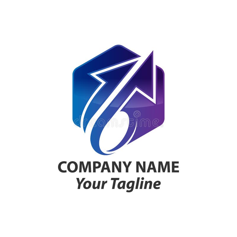 Business Trend - Vector Logo Template Concept Illustration. Development ...