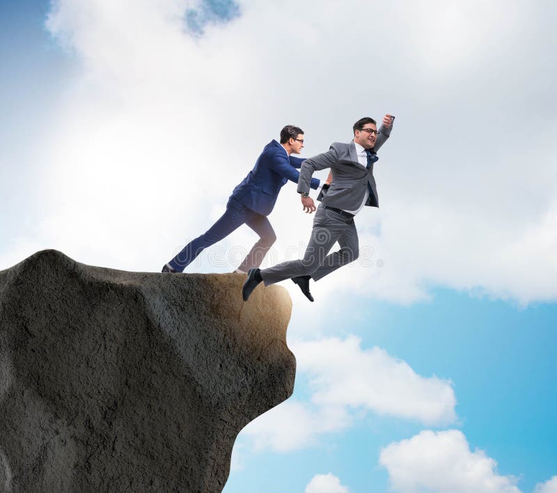 Business Unethical Competition Concept with Businessmen Stock Photo ...